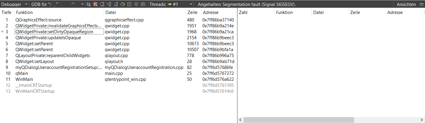Crash adding QVBoxLayout to QDialog | Qt Forum