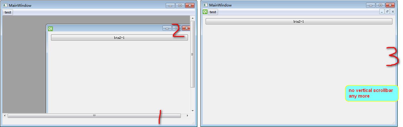 bug of QMdiArea showing scrollbar ? | Qt Forum bug of QMdiArea showing scrollbar ? | Qt Forum