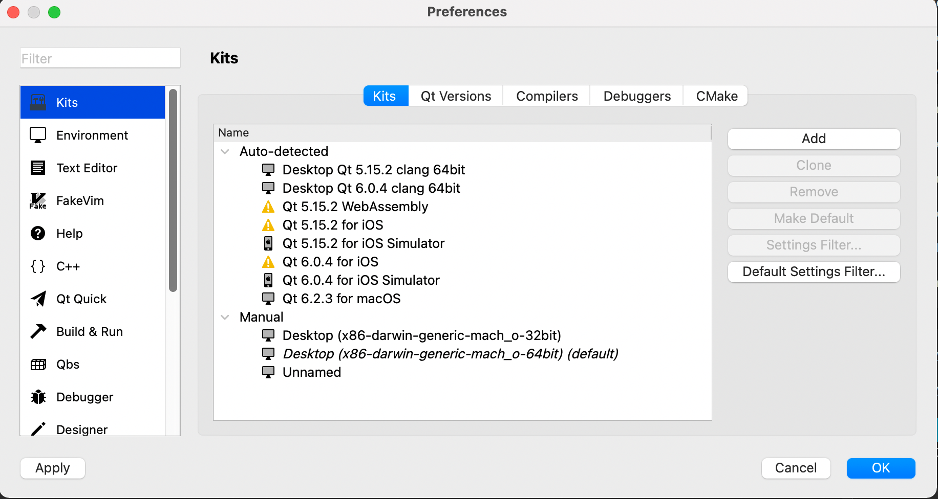 Error => line:0 the the design mode requires a valid Qt kit.(PySide6) | Qt Forum