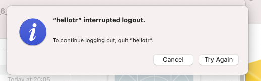 Macos Showing Modal That Qt App Is Interrumpting Logout For Some Seconds Qt Forum 8749