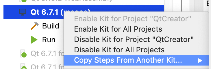 How to clone project configurations in Qt Creator? | Qt Forum